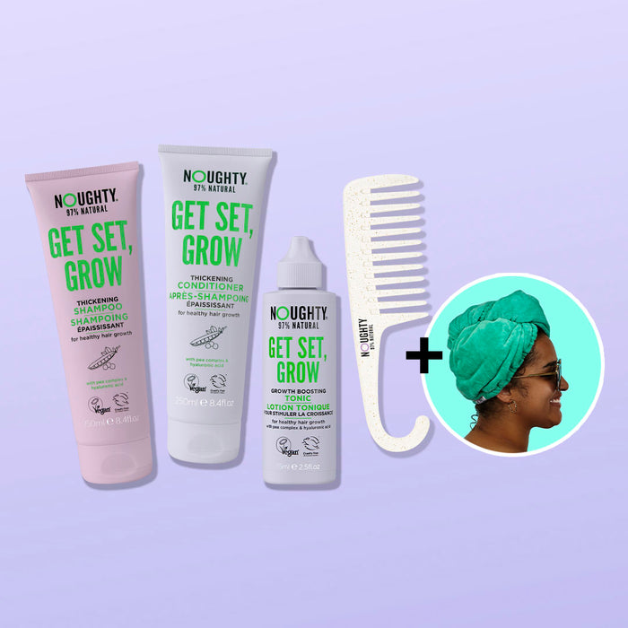 Noughty Haircare | Boost Hair Growth with Get Set Grow Collection